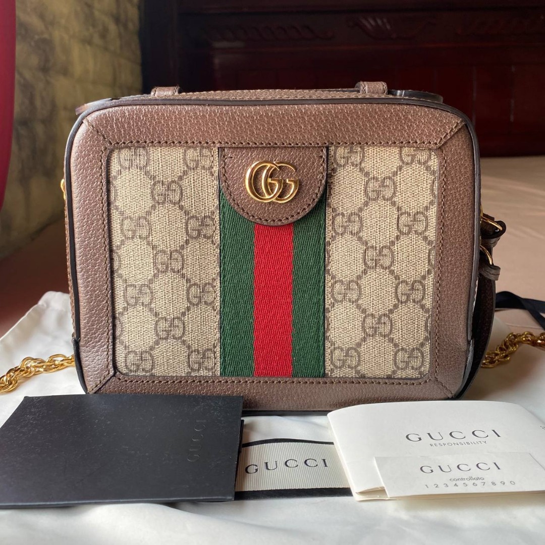 Gucci Monogram Ophidia Vanity Trunk - Mini, Luxury, Bags & Wallets on ...