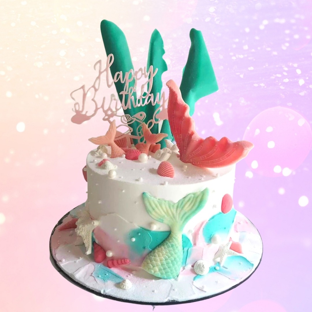 Halal-Certified Pastel Mermaid'S Adventure Cake, Food & Drinks ...