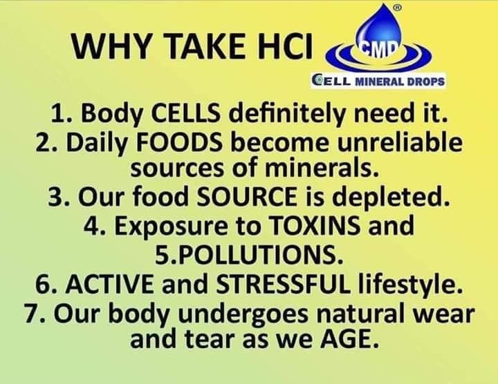 HCI Cell Mineral Drops (CMD), Health & Nutrition, Medical Supplies ...