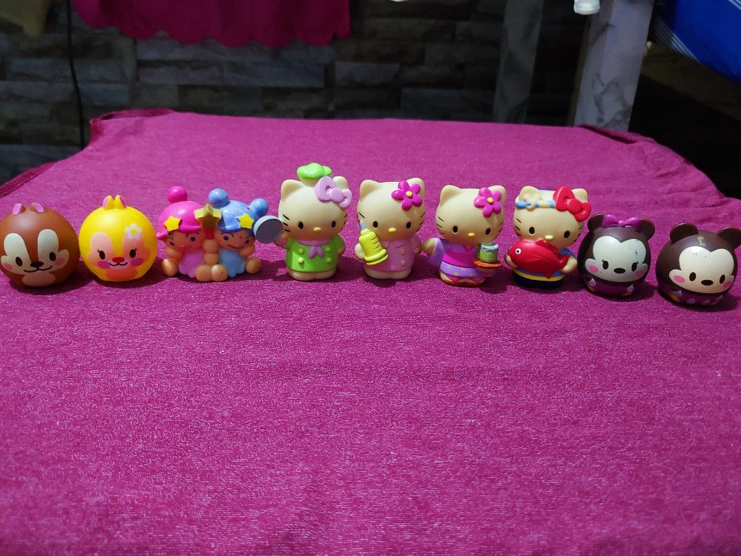 Hello Kitty & Mickey Mouse Figures set, Hobbies & Toys, Toys & Games on ...