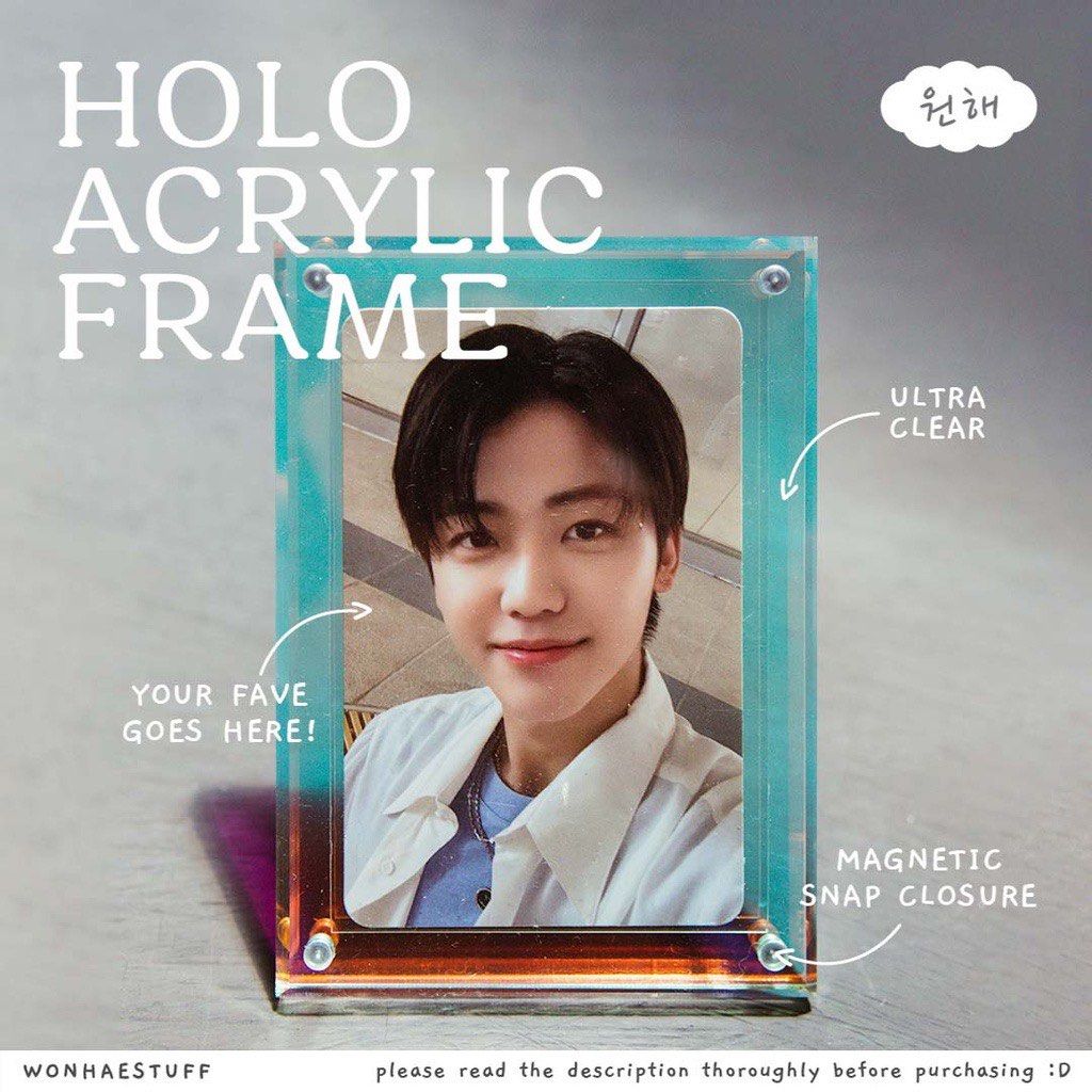 Holo acrylic frame | frame display akrilik photo card 2R, Desain ...