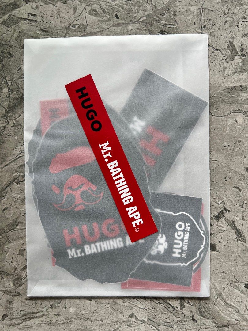 Hugo x Mr Bathing Ape Sticker set, Everything Else on Carousell