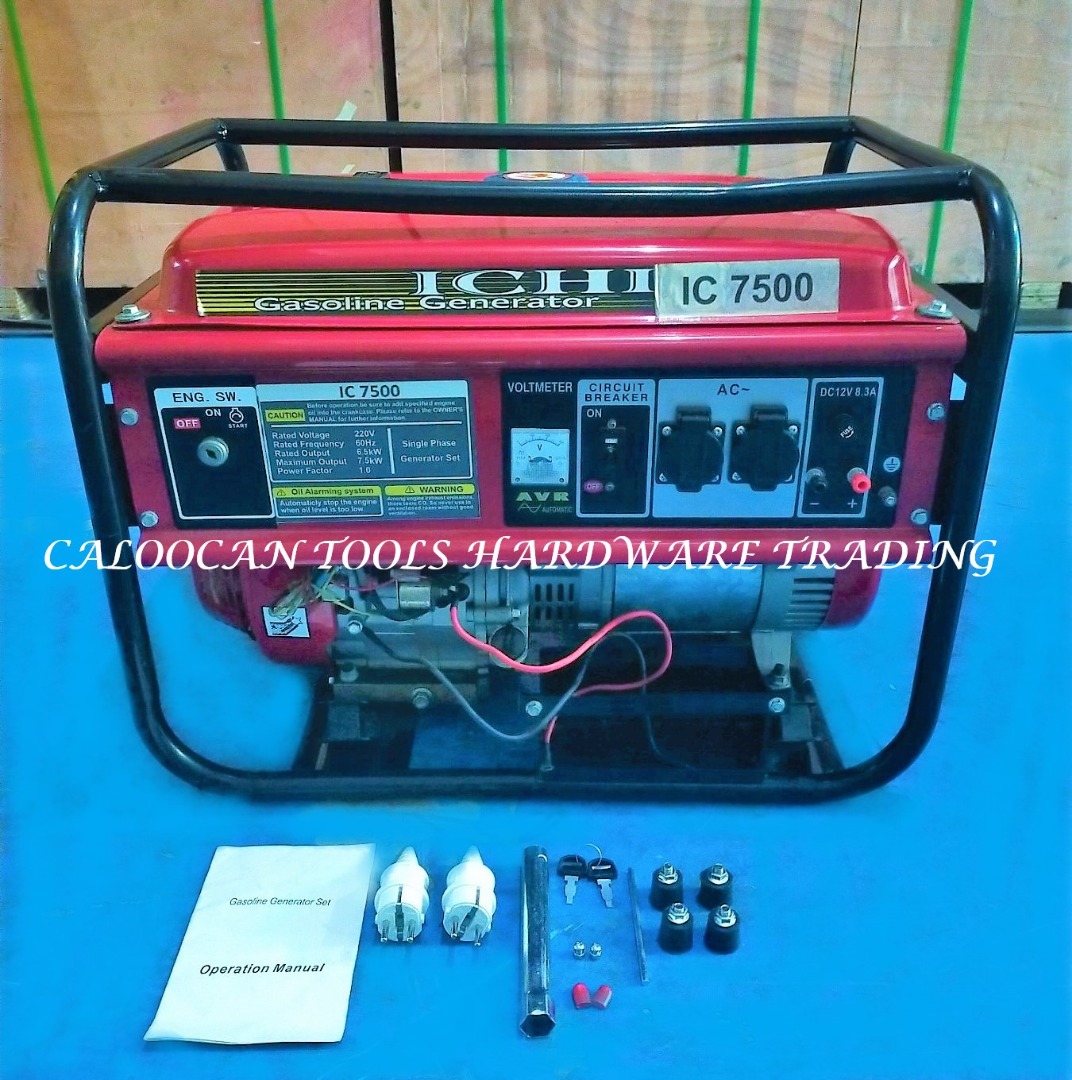 ICHI Industrial 7500w / 8kva Gasoline Generator - Electric Start ...