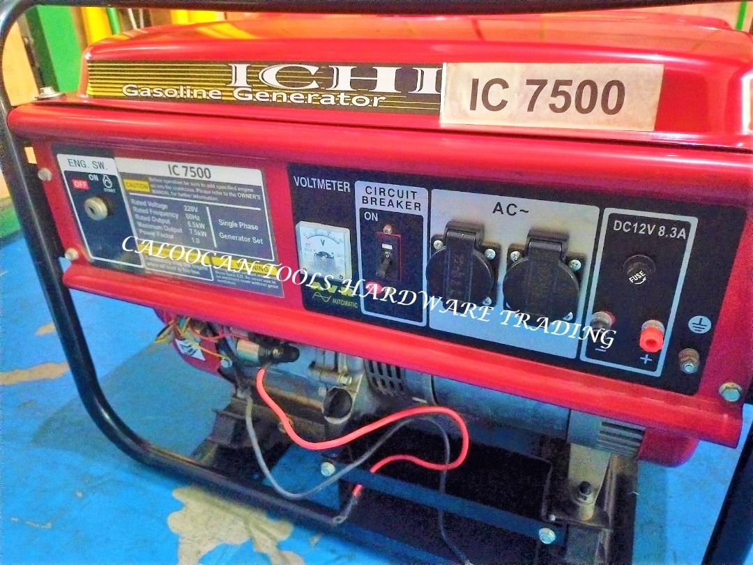 ICHI Industrial 7500w / 8kva Gasoline Generator - Electric Start ...