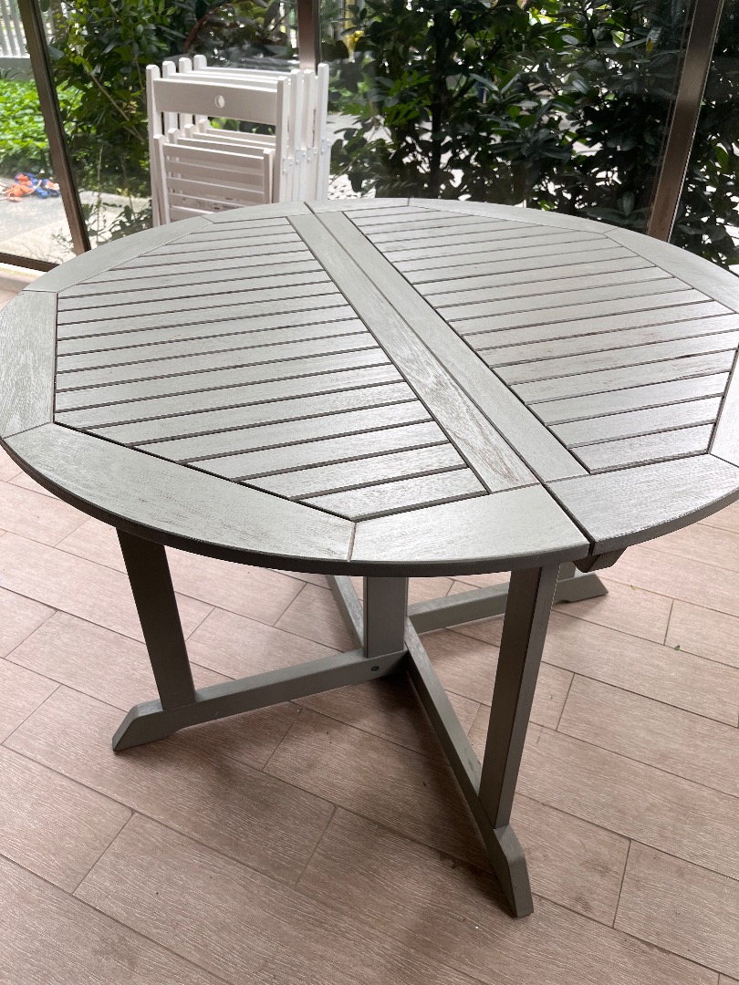 Ikea Bondholmen Table and 4 Terje folding chairs, Furniture & Home ...