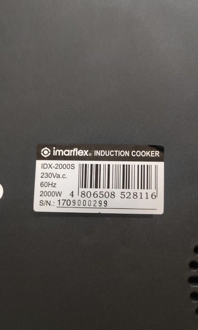 Imarflex slim type induction cooker IDX200S, TV & Home Appliances ...