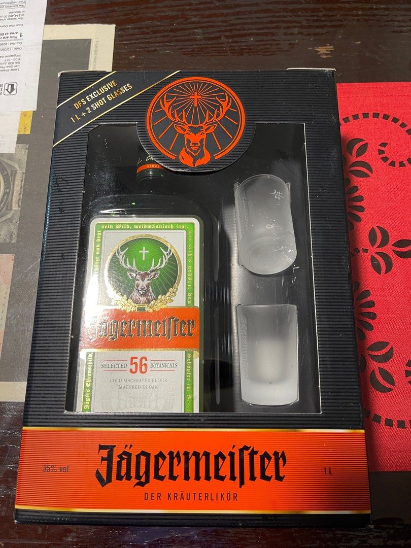 Jagermeister 1 litres, Food & Drinks, Beverages on Carousell