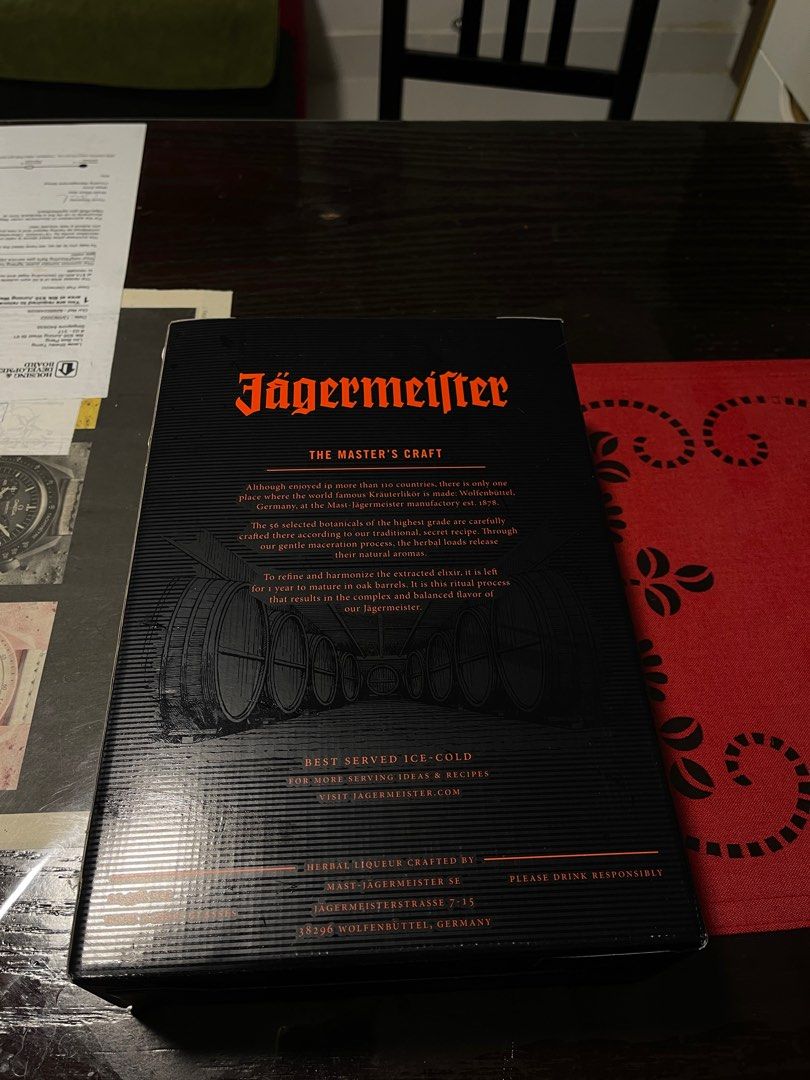 Jagermeister 1 litres, Food & Drinks, Beverages on Carousell