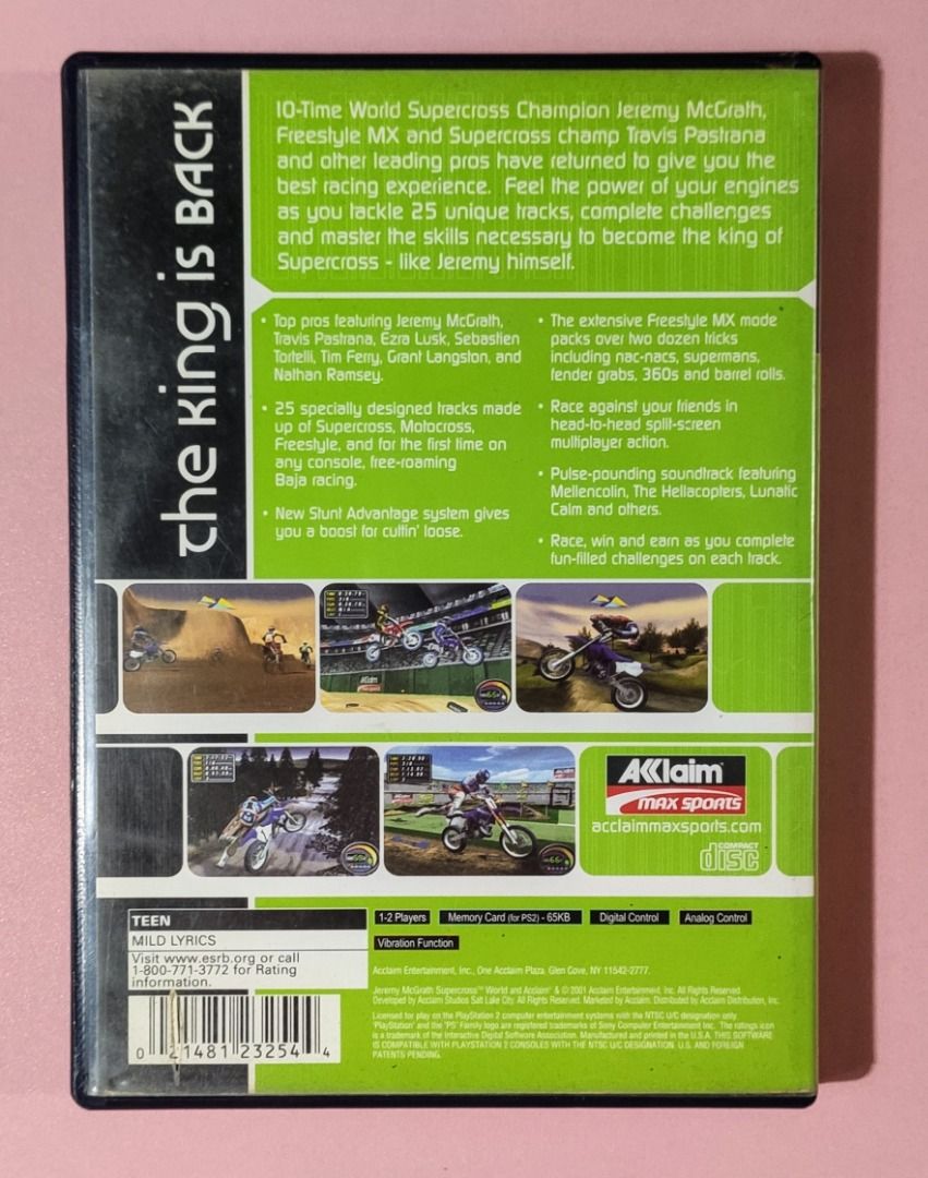 Jeremy McGrath Supercross World - [PS2 Game] [NTSC / ENGLISH Language ...