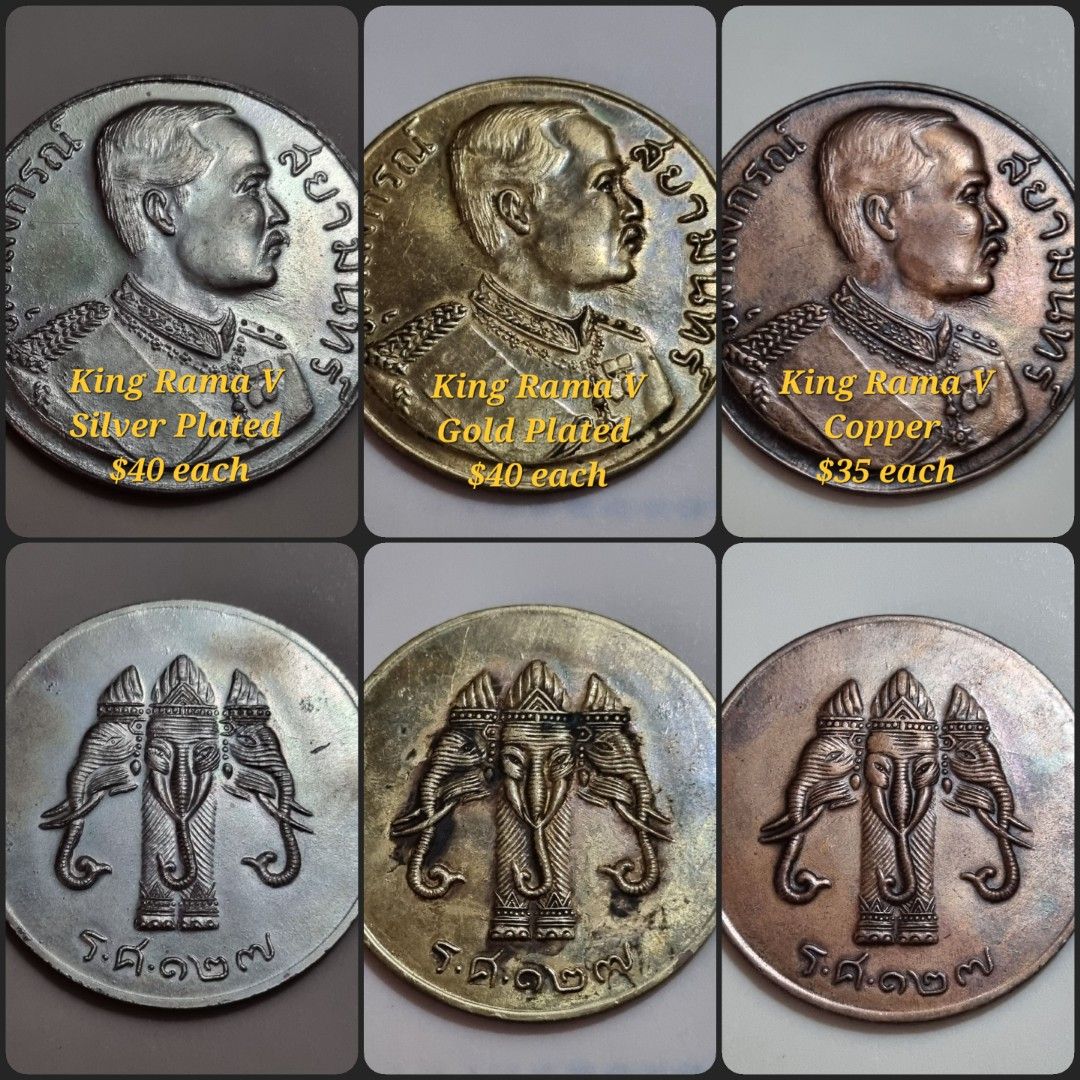 King Rama V Commemorative Coin, Hobbies & Toys, Memorabilia ...