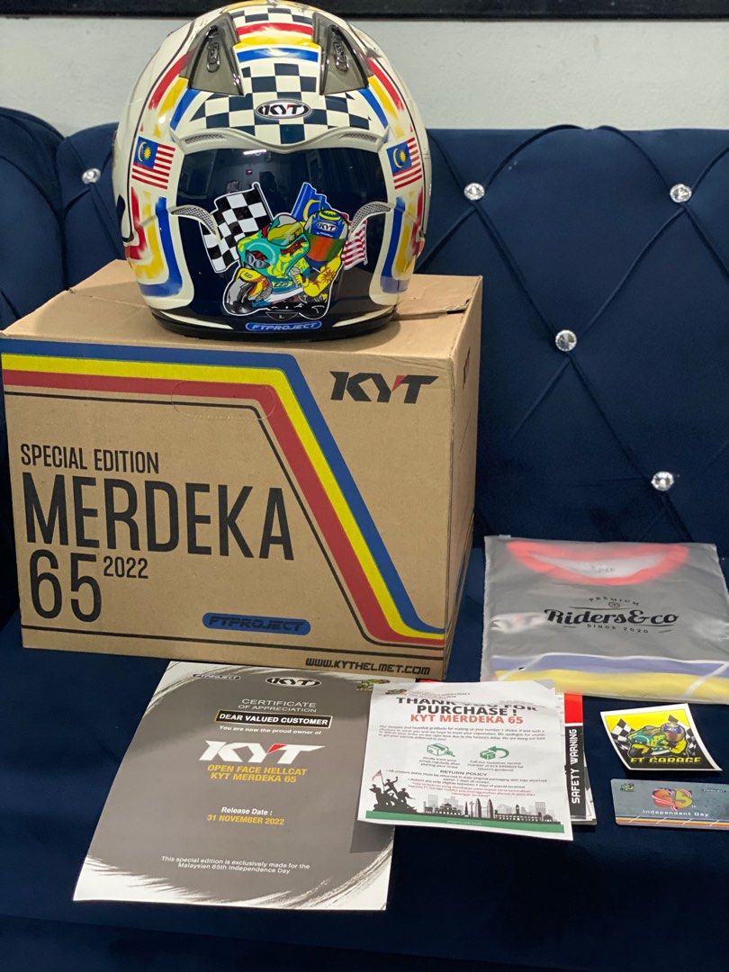 KYT MERDEKA 65, Motorcycles, Motorcycle Apparel on Carousell