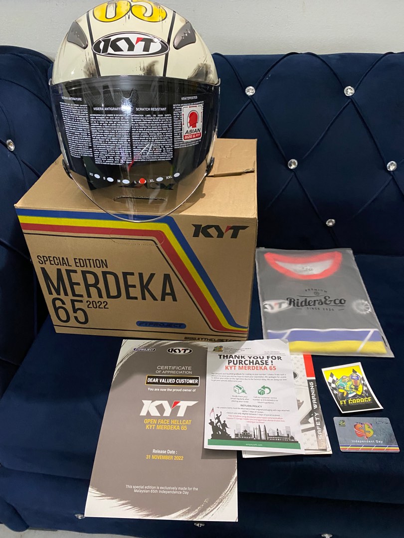 KYT MERDEKA 65, Motorcycles, Motorcycle Apparel on Carousell