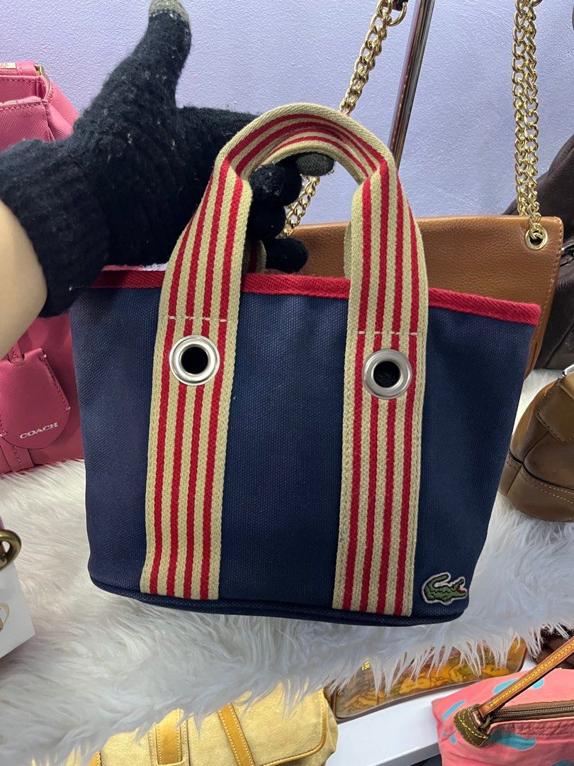 Lacoste Mini Tote, Luxury, Bags & Wallets on Carousell