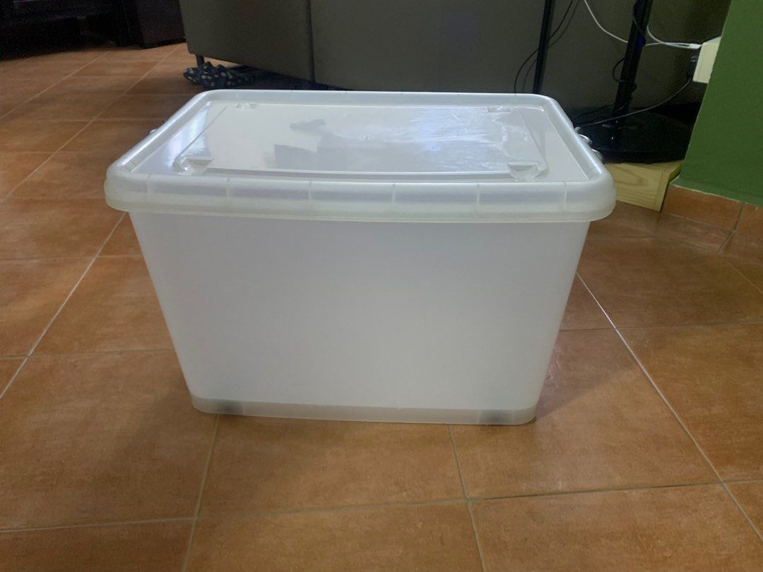 Large Plastic storage box boxes, Furniture & Home Living, Home ...