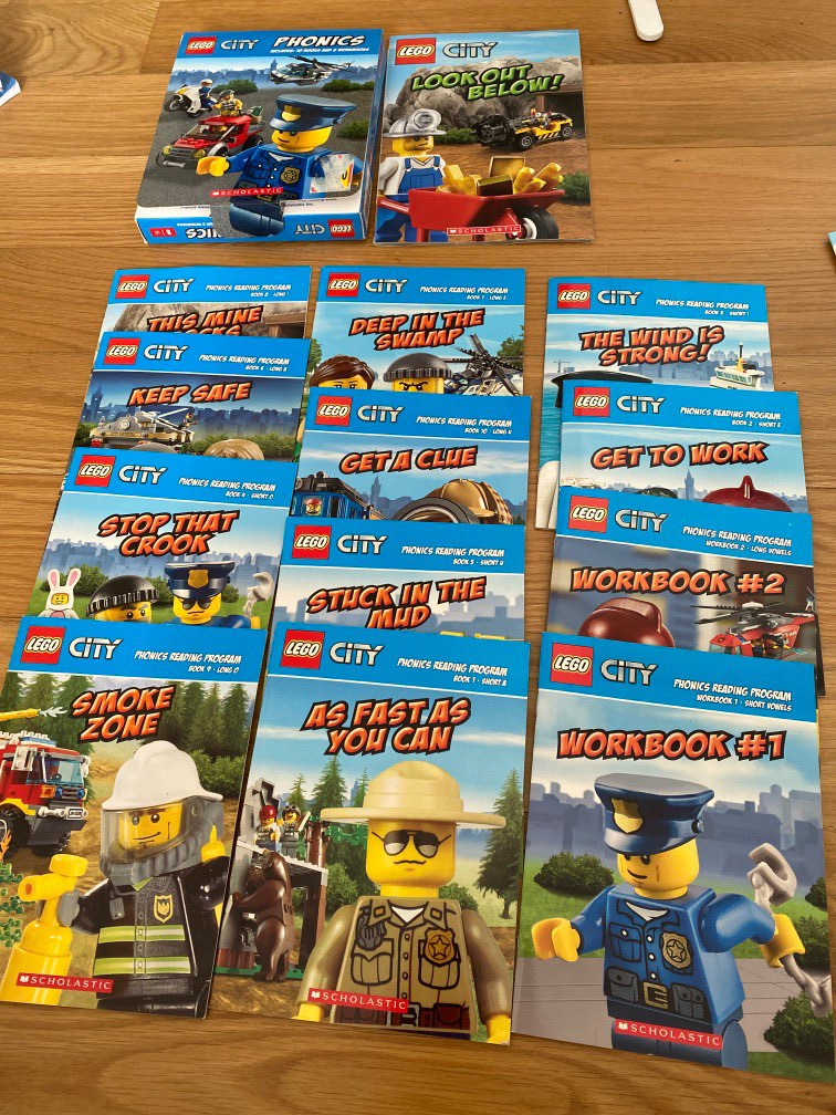 Lego City Phonics Reading Program Set 12 Books 1 Foc Hobbies Toys