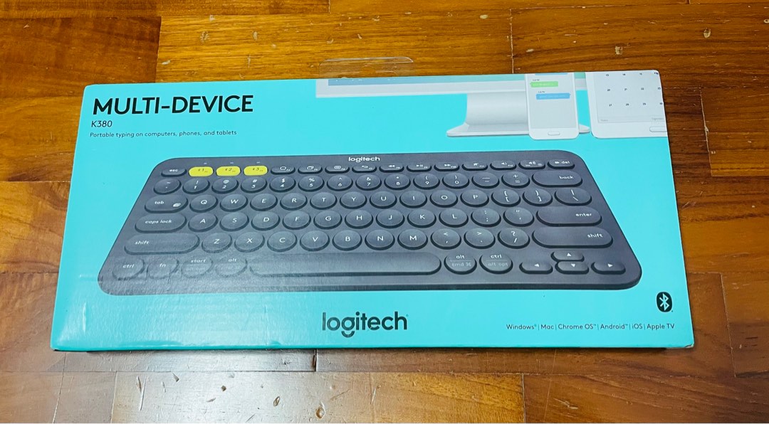 LOGITECH MULTI-DEVICE K380 BLUETOOTH MINI KEYBOARD (BLACK)⌨️, Computers & Tech, Parts ...