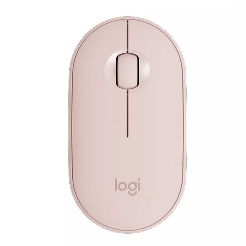 Logitech Pebble Mouse Rose Pink Silent M350 Wireless Bluetooth and USB ...