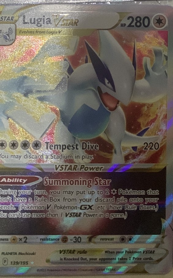 Lugia v star from silver tempest, Hobbies & Toys, Toys & Games on Carousell