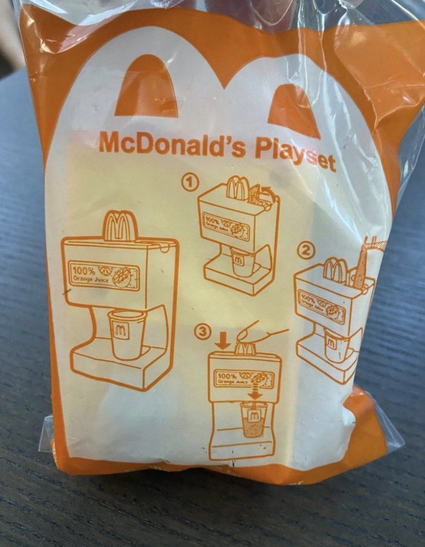 MacDonald toy orange juice dispenser, Hobbies & Toys, Toys & Games on ...