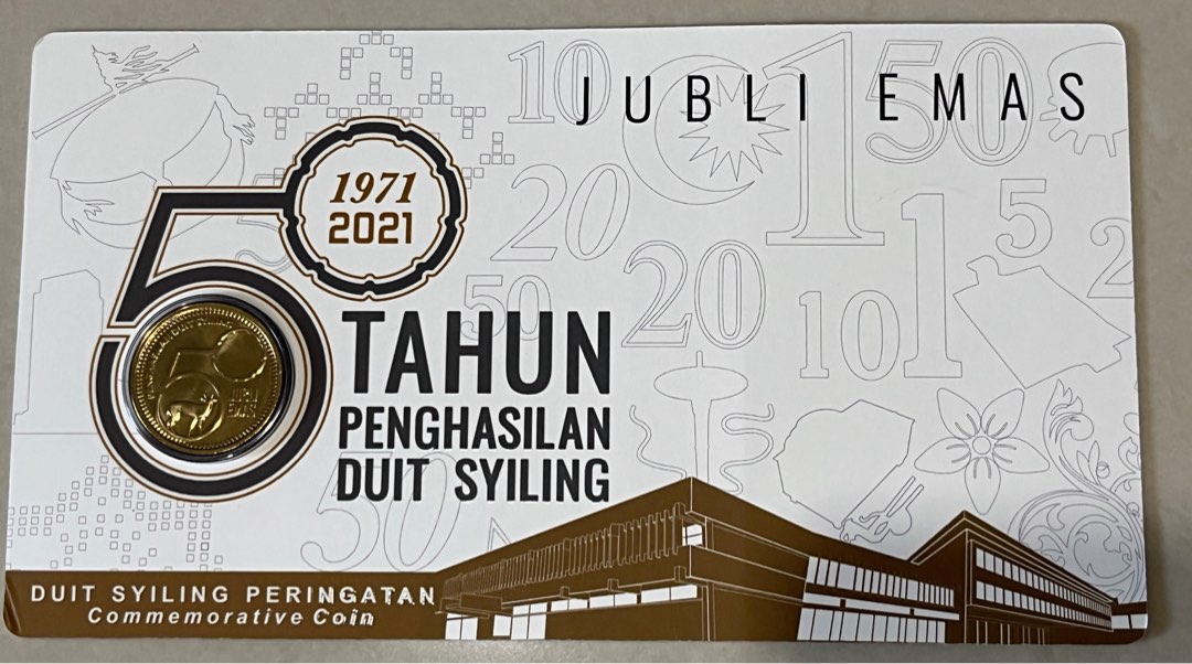 Malaysia Commemorative Coin Card RM1 (50th Anniversary of Kilang Wang ...