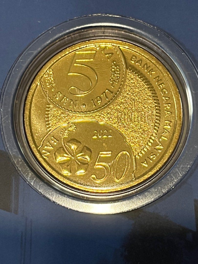 Malaysia Commemorative Coin Card RM1 (50th Anniversary of Kilang Wang ...