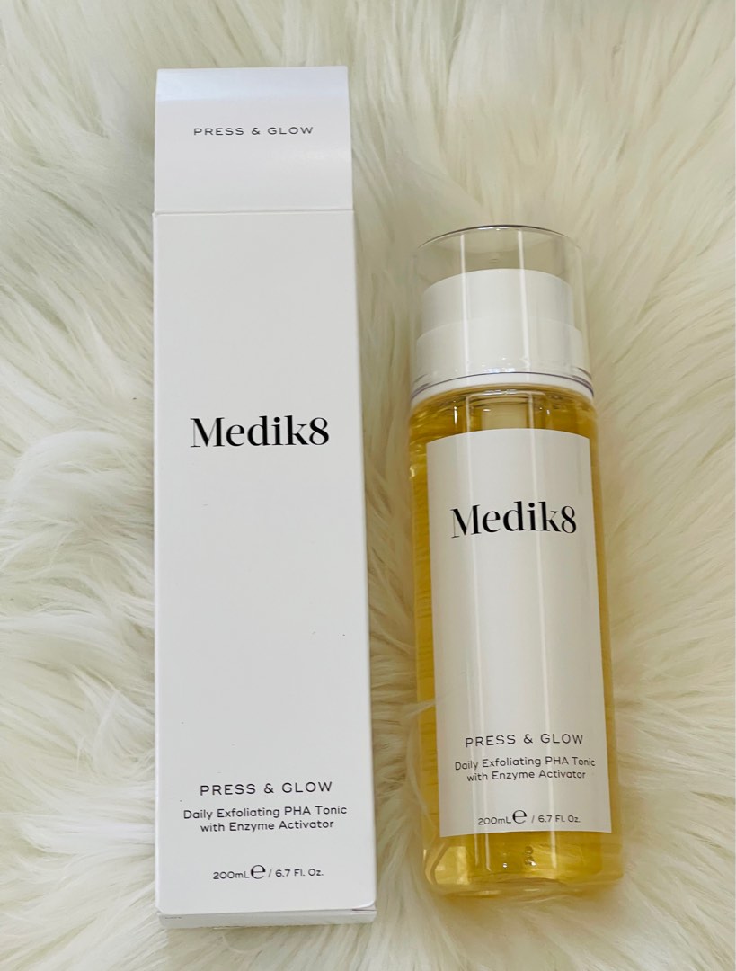 MEDIK8 PRESS & GLOW DAILY EXFOLIATING PHA TONIC WITH ENZYME ACTIVATOR ...