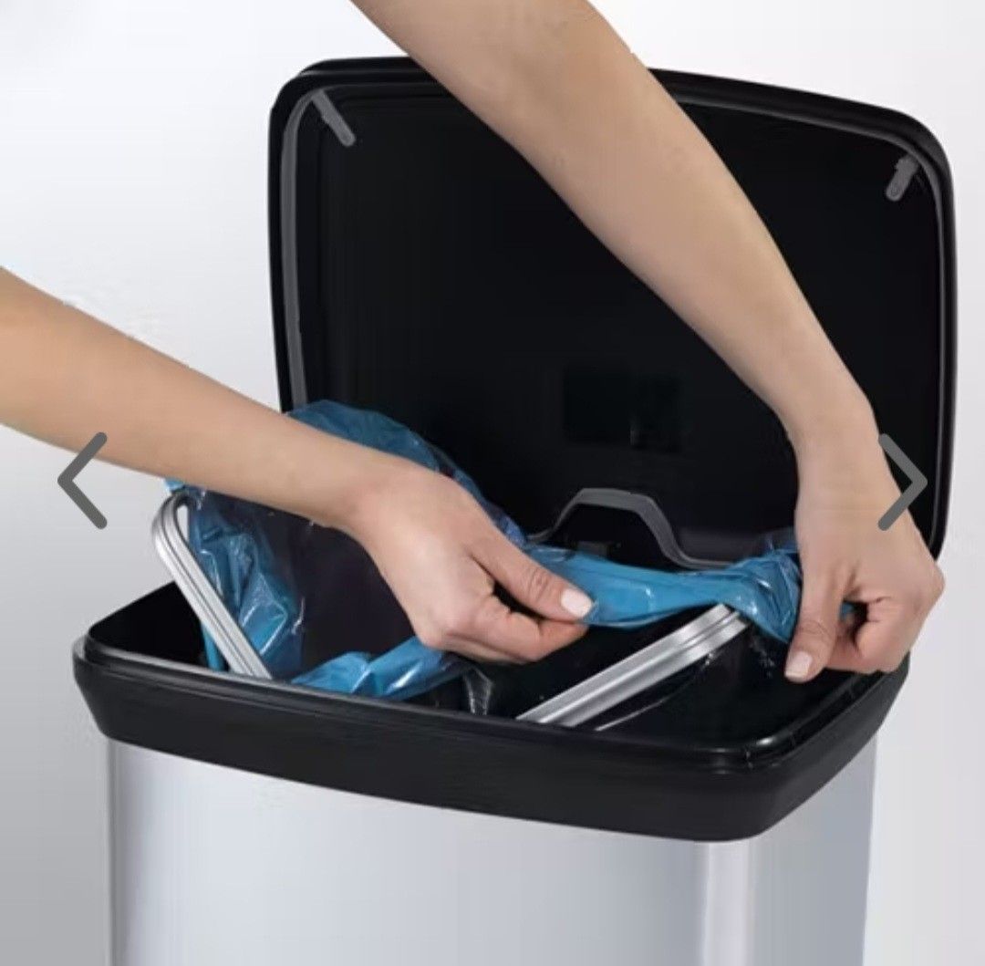 Metallic Pedal Push Bin 30L, Furniture & Home Living, Cleaning ...