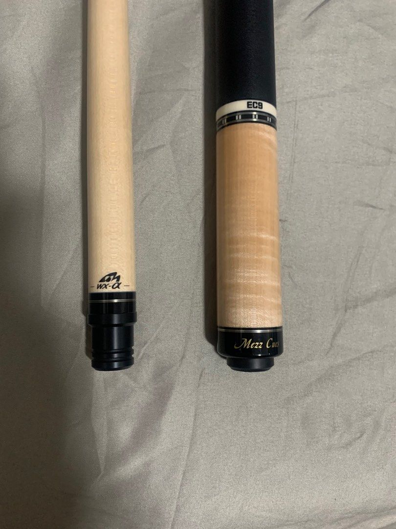 Mezz Ec9 Curly Maple Pool Billiard Cue Alpha Shaft, Sports Equipment, Sports & Games, Billiards ...