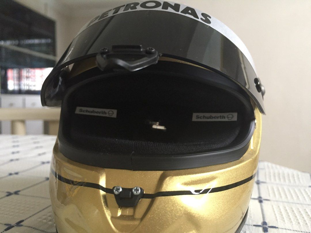 Michael Schumacher 1/2 scale helmet Spa 2011 & 1/43 Minichamps, Hobbies ...