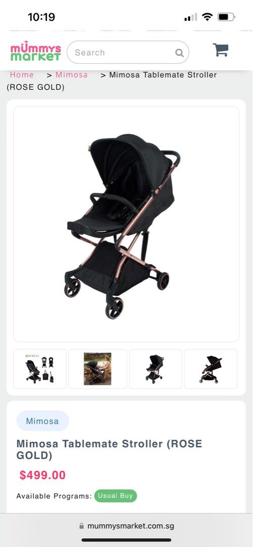 Mimosa tablemate stroller, Babies & Kids, Going Out, Strollers on Carousell
