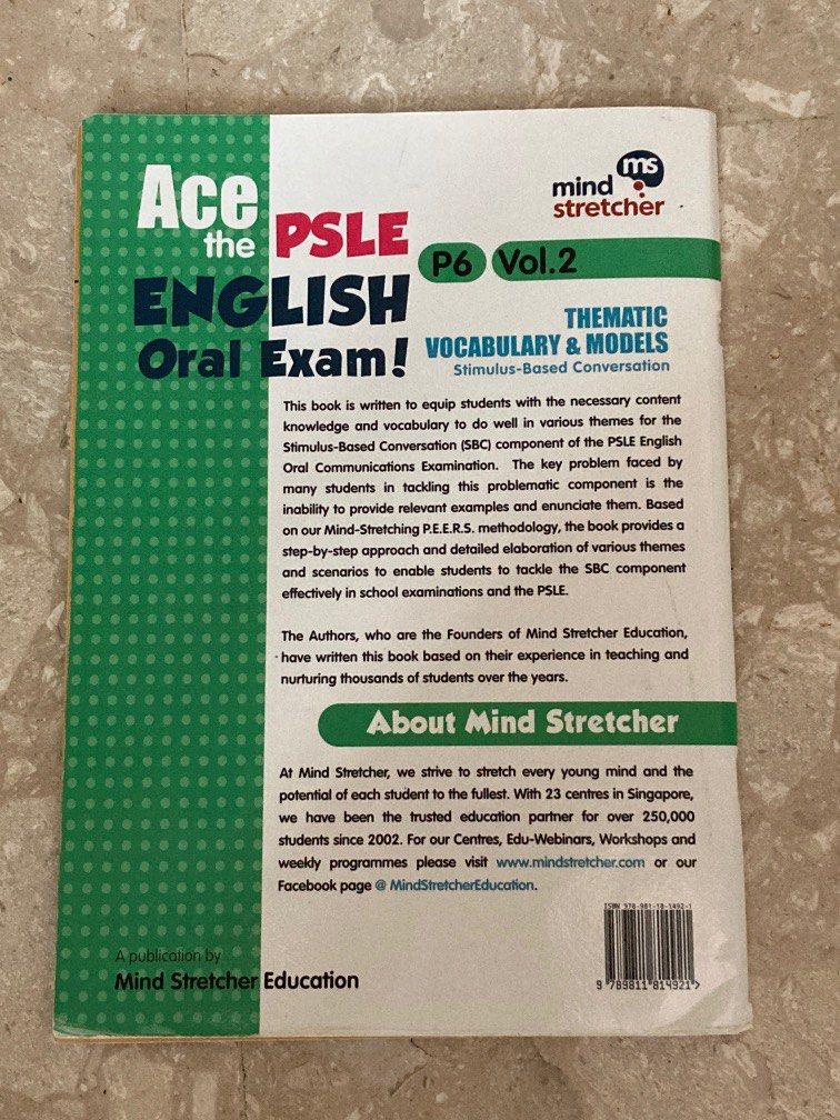Mind stretcher PSLE Oral Exam Book ( Volume 2 ), Hobbies & Toys, Books ...