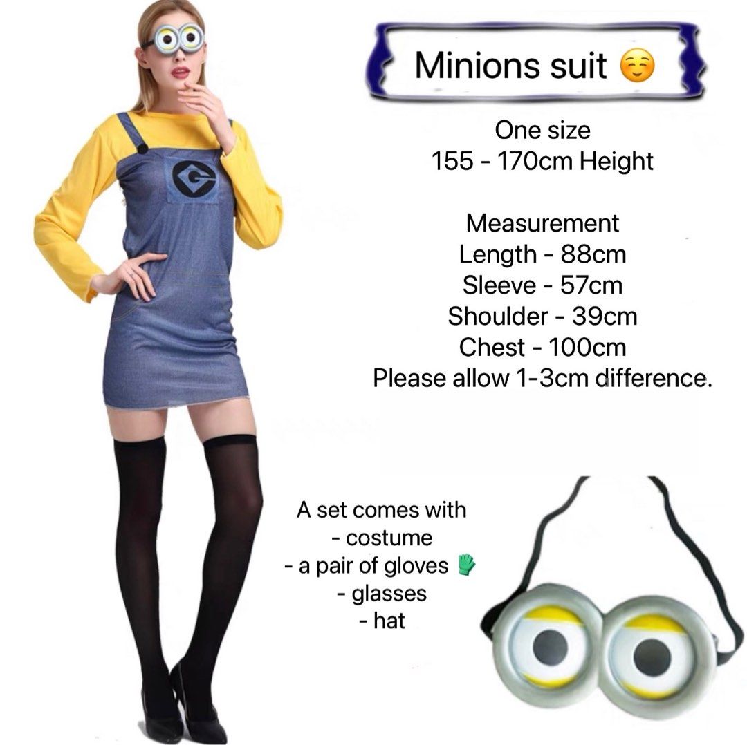 Minion Cosplay Costume Party Children Day D&D Celebration Happy ...
