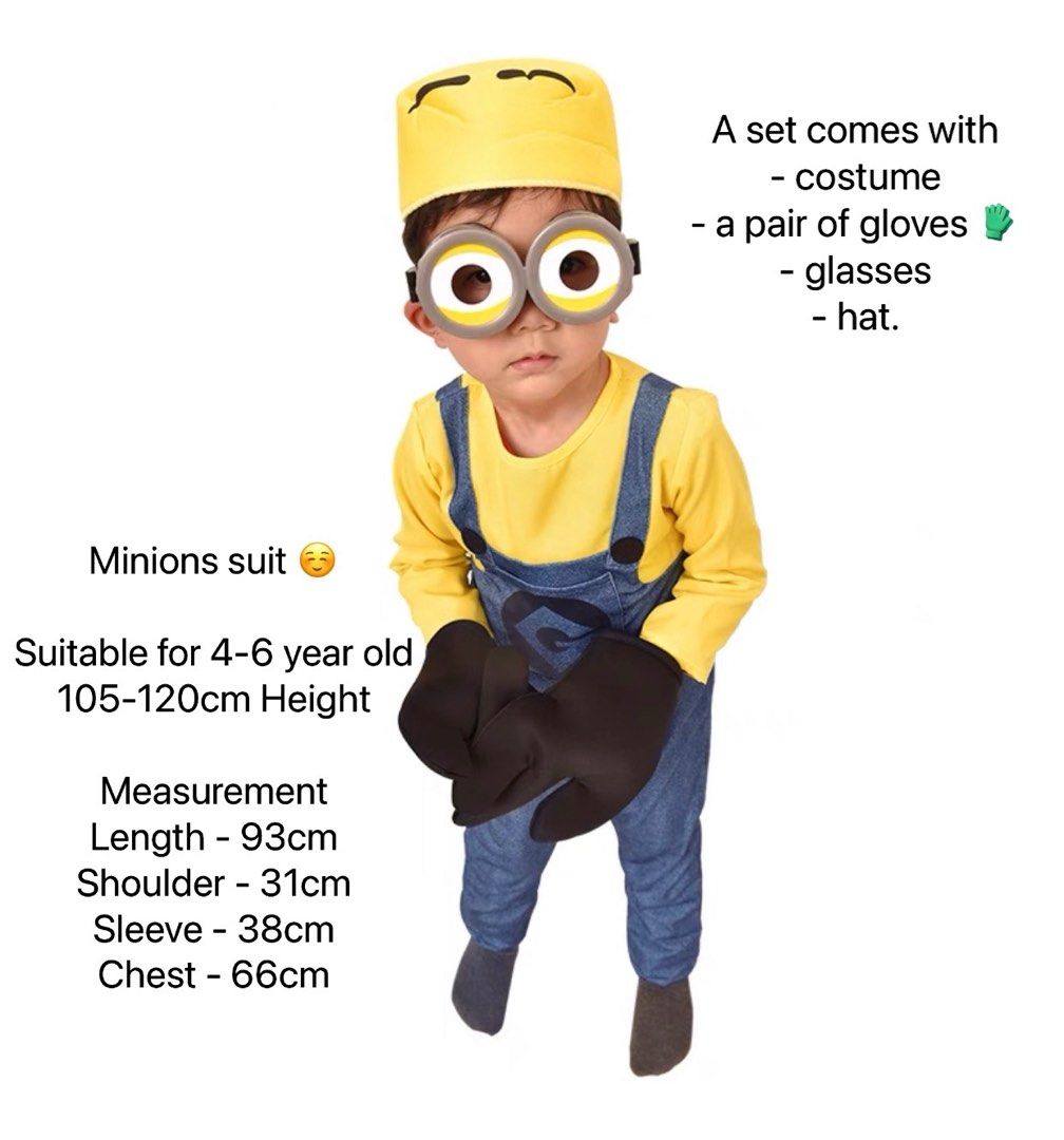 Minion Cosplay Costume Party Children Day D&D Celebration Happy ...