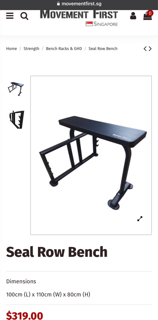 Movement First Seal bench row, Sports Equipment, Other Sports Equipment ...