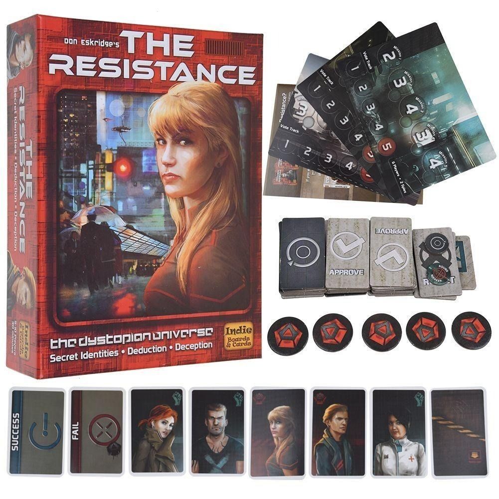 [MOVING OUT SALES!] The Resistance Board Game Card Game, Hobbies & Toys, Toys & Games on Carousell