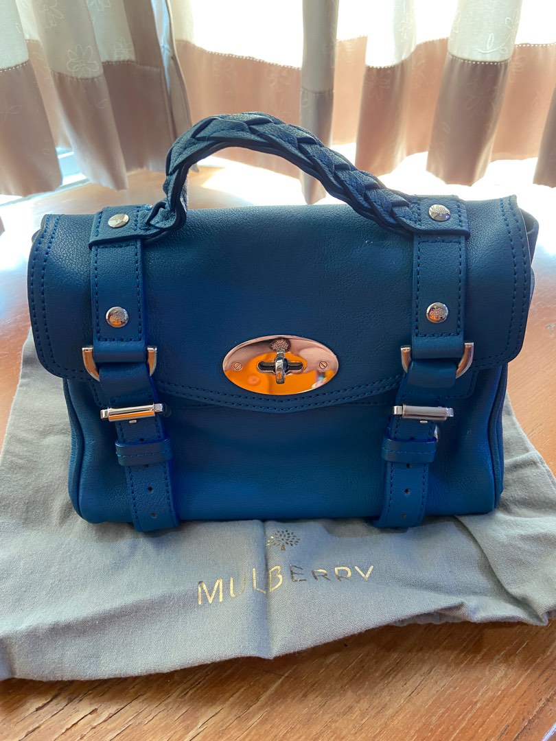 Mulberry Alexa in blue, Luxury, Bags & Wallets on Carousell
