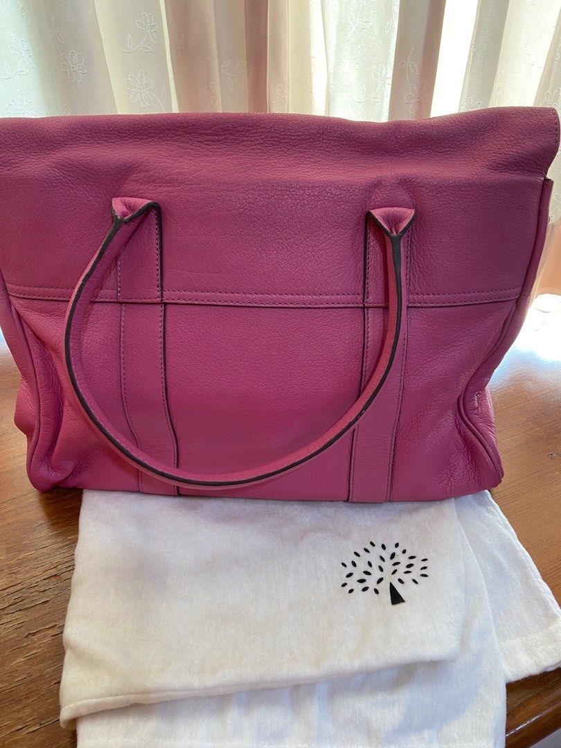 Mulberry Bayswater in Raspberry Pink, Luxury, Bags & Wallets on Carousell