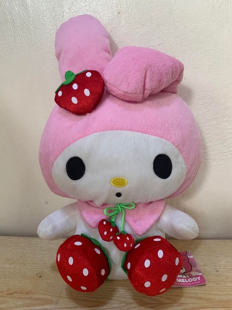 My Melody Strawberry Sanrio Plush Toy 15", Hobbies & Toys, Toys & Games on Carousell