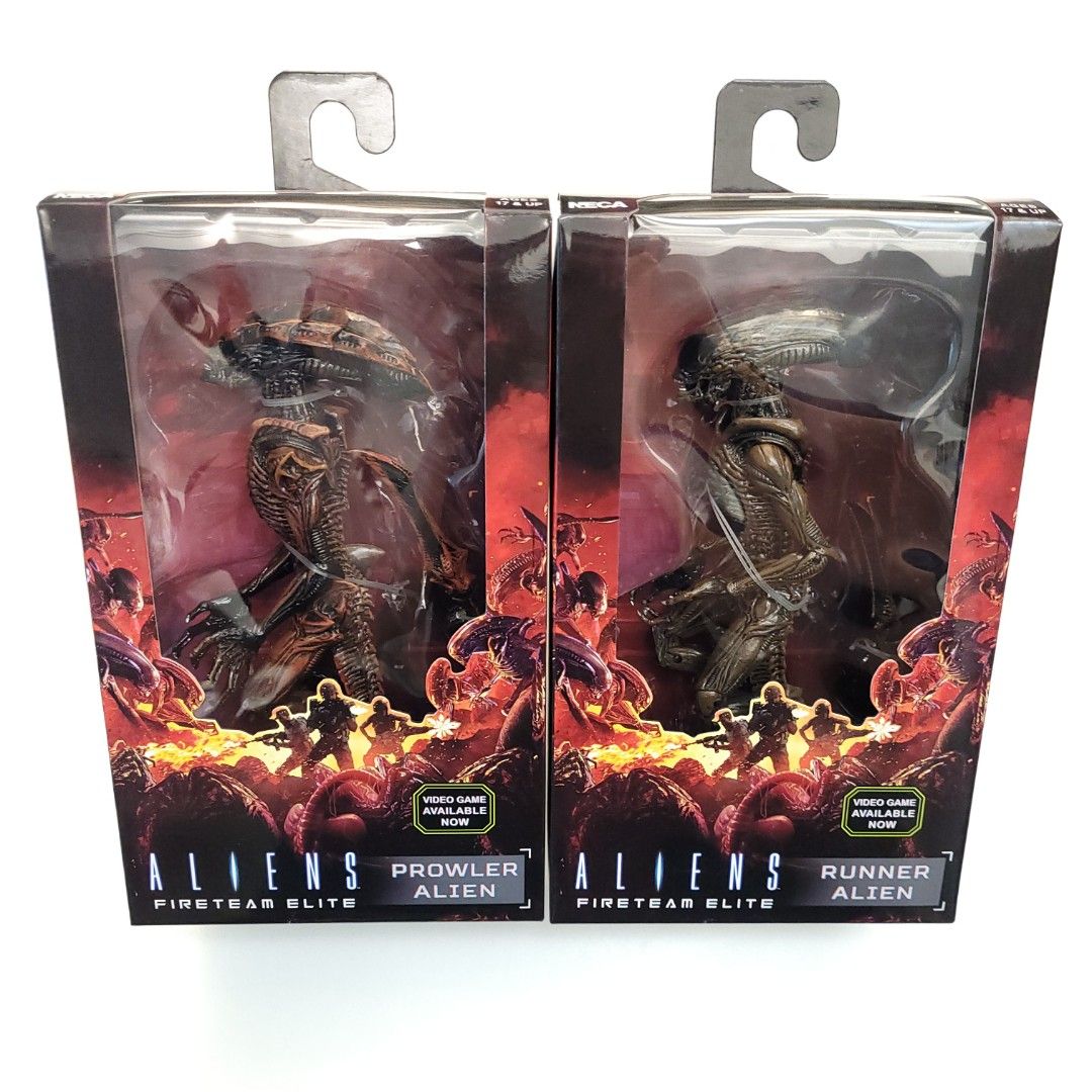 NECA Aliens Fireteam (Wave 1) Prowler & Runner Alien set of 2, Hobbies ...