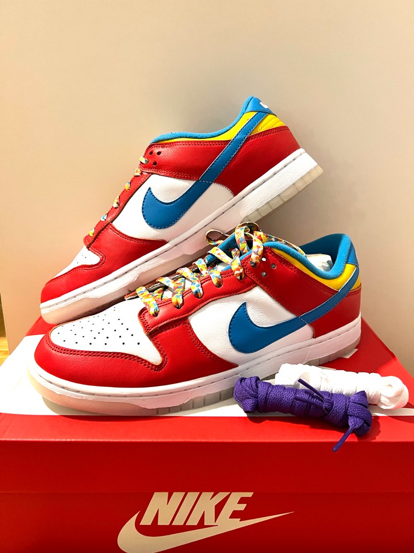 Nike Dunk Low QS Fruity Pebbles Lebron James, Men's Fashion, Footwear ...