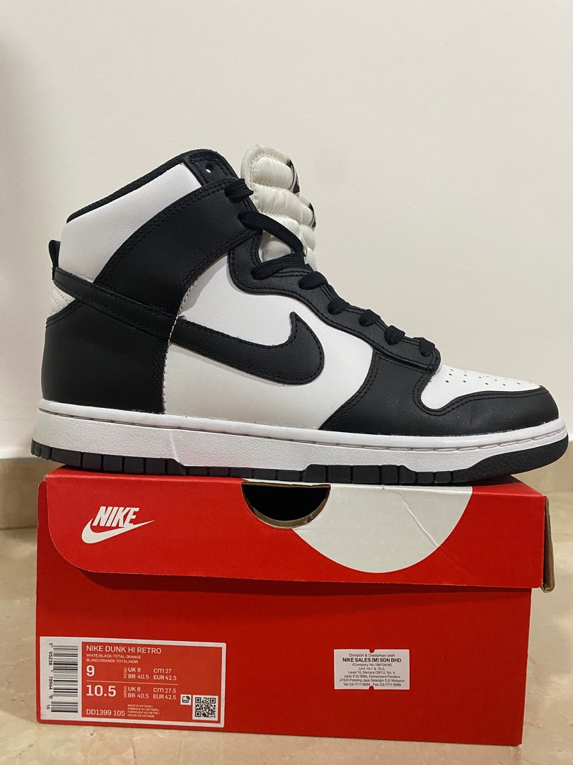 NIKE DUNKS HIGH PANDA MENS, Men's Fashion, Footwear, Sneakers on Carousell
