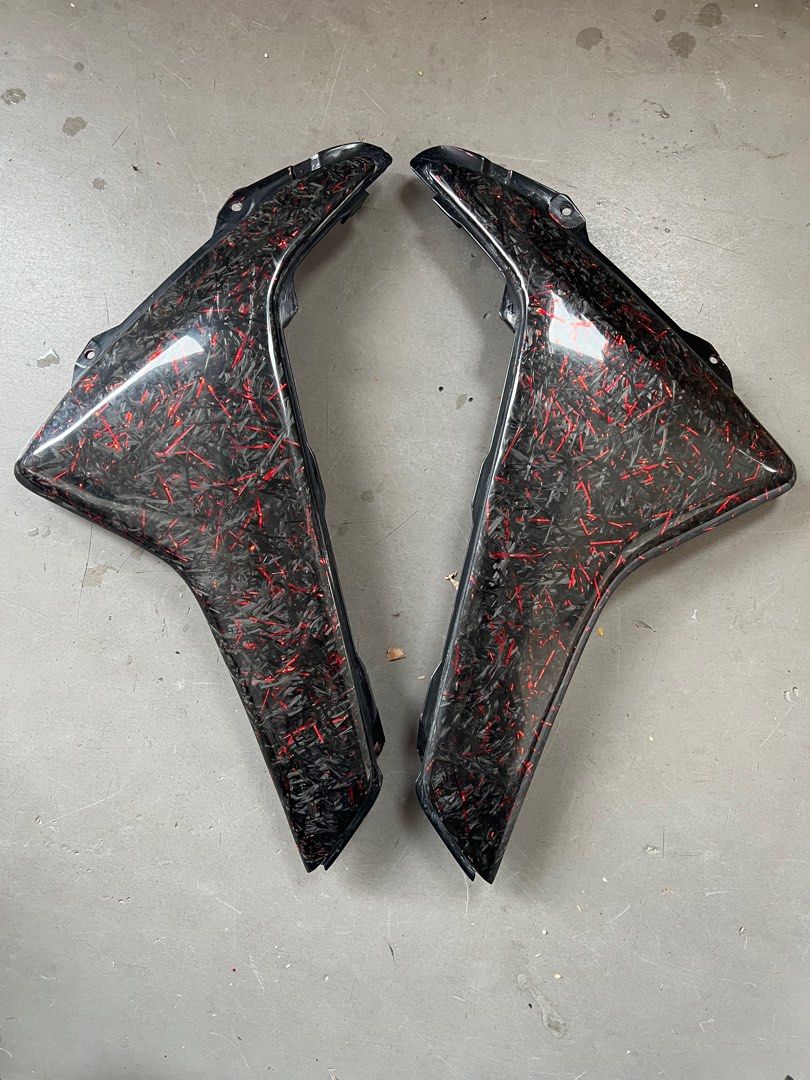 Nmax v1 under front side panel / floorboard side floorboard red forged ...