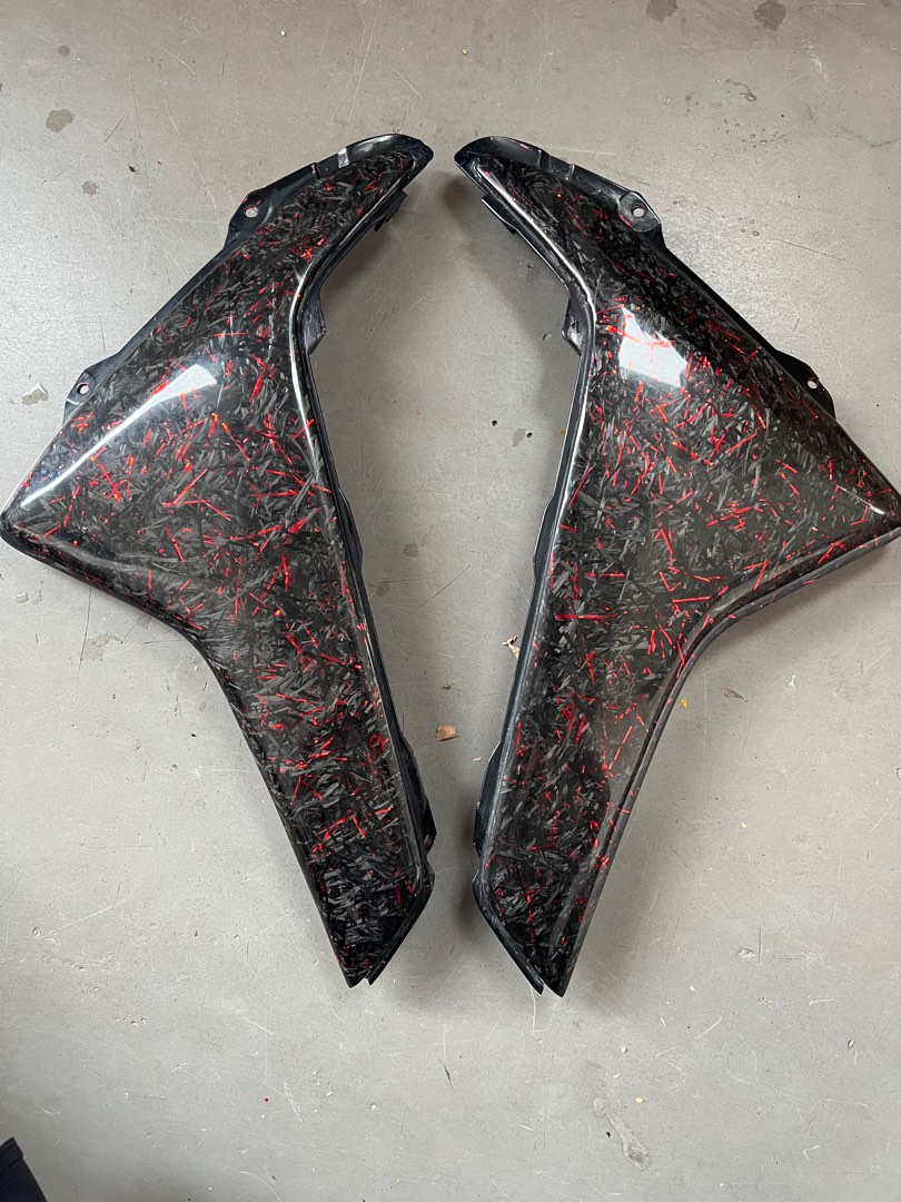 Nmax v1 under front side panel / floorboard side floorboard red forged ...