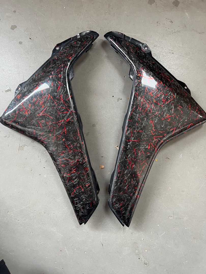 Nmax v1 under front side panel / floorboard side floorboard red forged ...