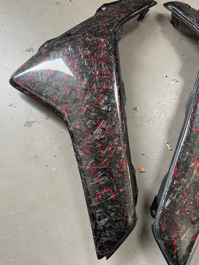 Nmax v1 under front side panel / floorboard side floorboard red forged ...
