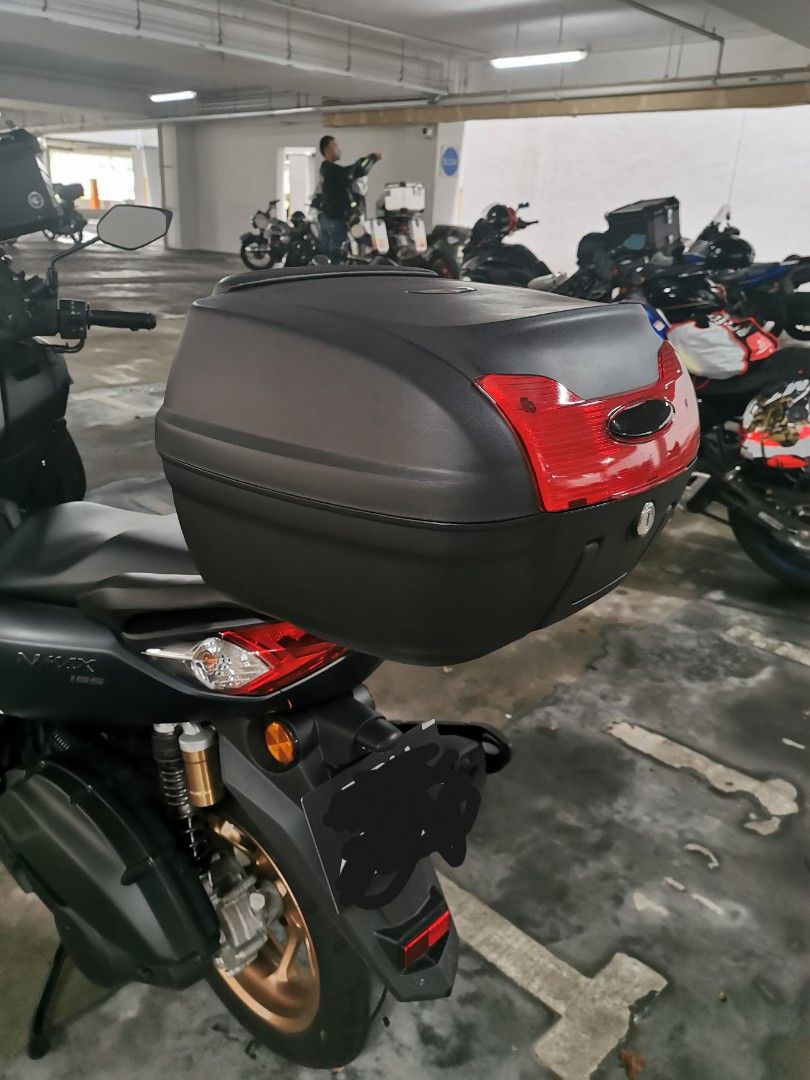 Nmax V2 box and rack, Motorcycles, Motorcycle Accessories on Carousell
