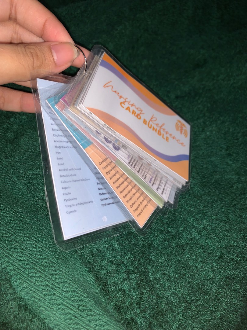 Nursing Reference Card Bundle, Hobbies & Toys, Stationary & Craft ...