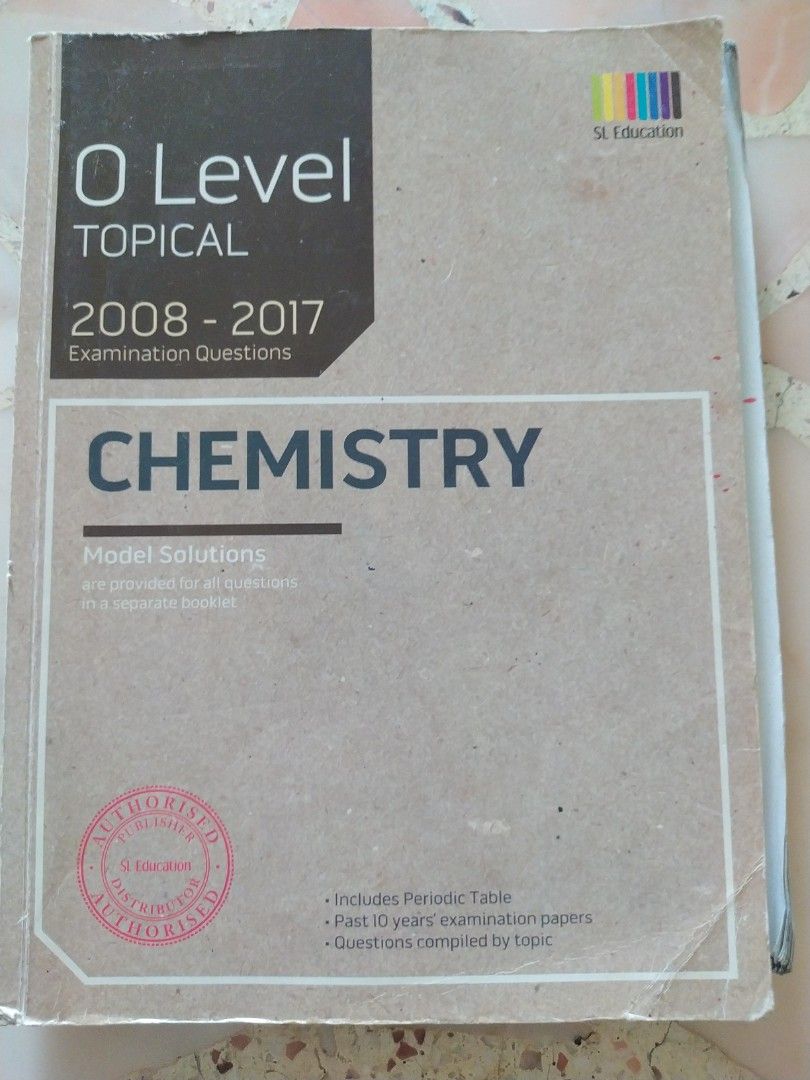 O level Chemistry Topical 2008-2017, Hobbies & Toys, Books & Magazines ...