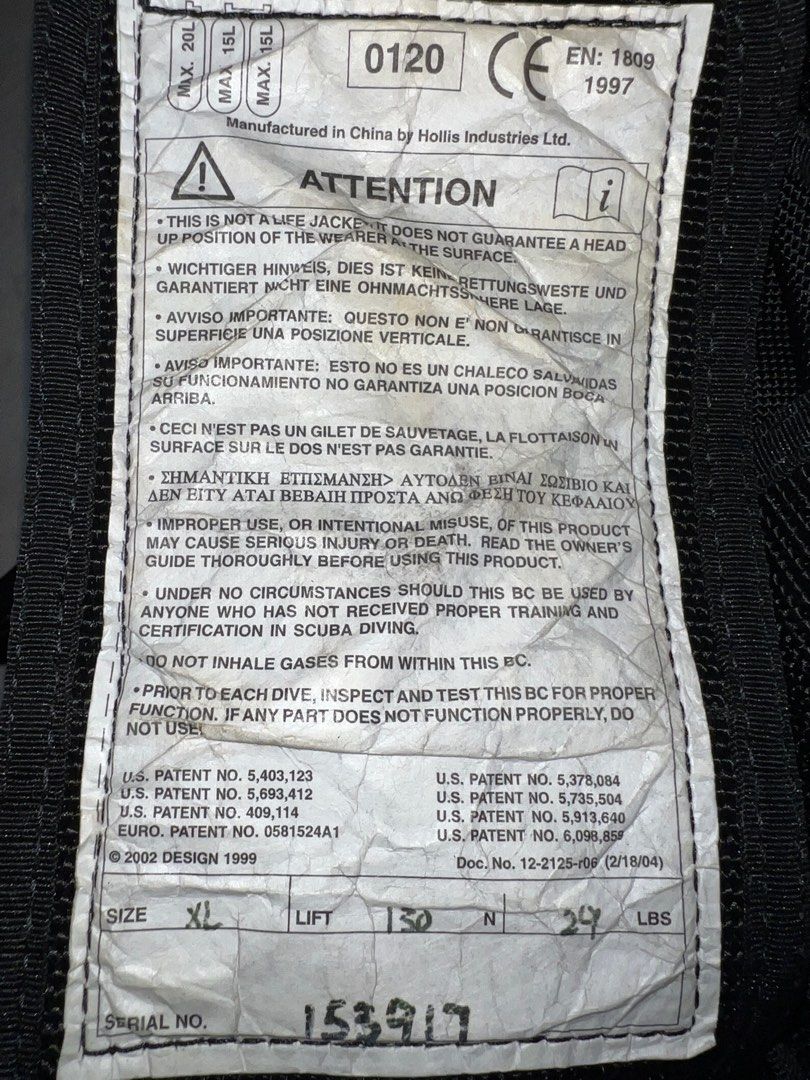 Oceanic Islander Back Inflate BCD, Sports Equipment, Sports & Games ...