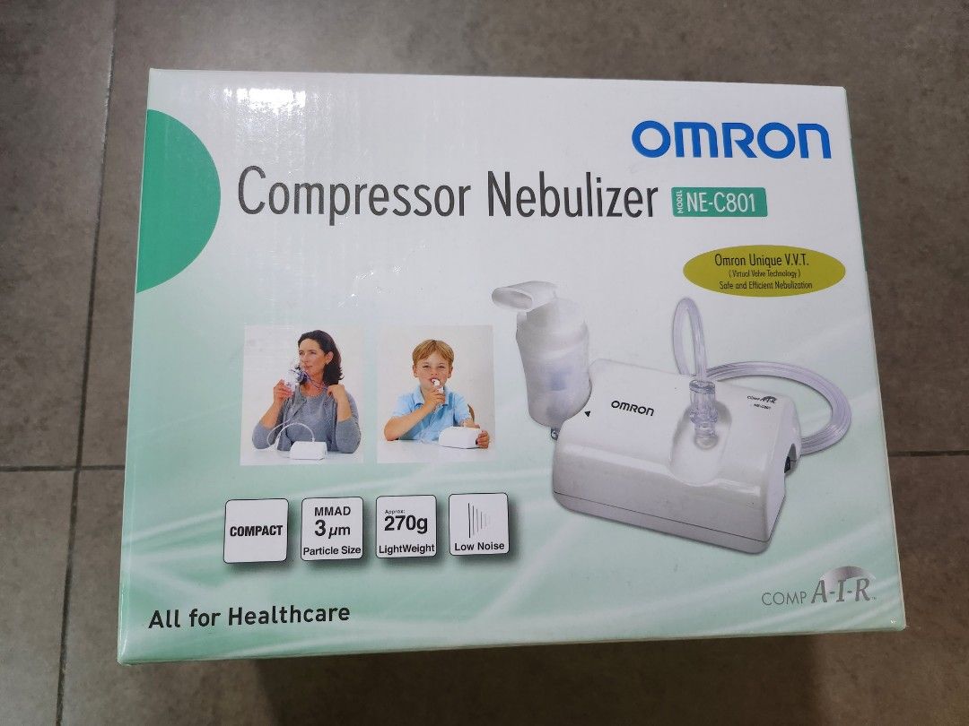 Omron compressor nebulizer NE-C801, Health & Nutrition, Medical ...